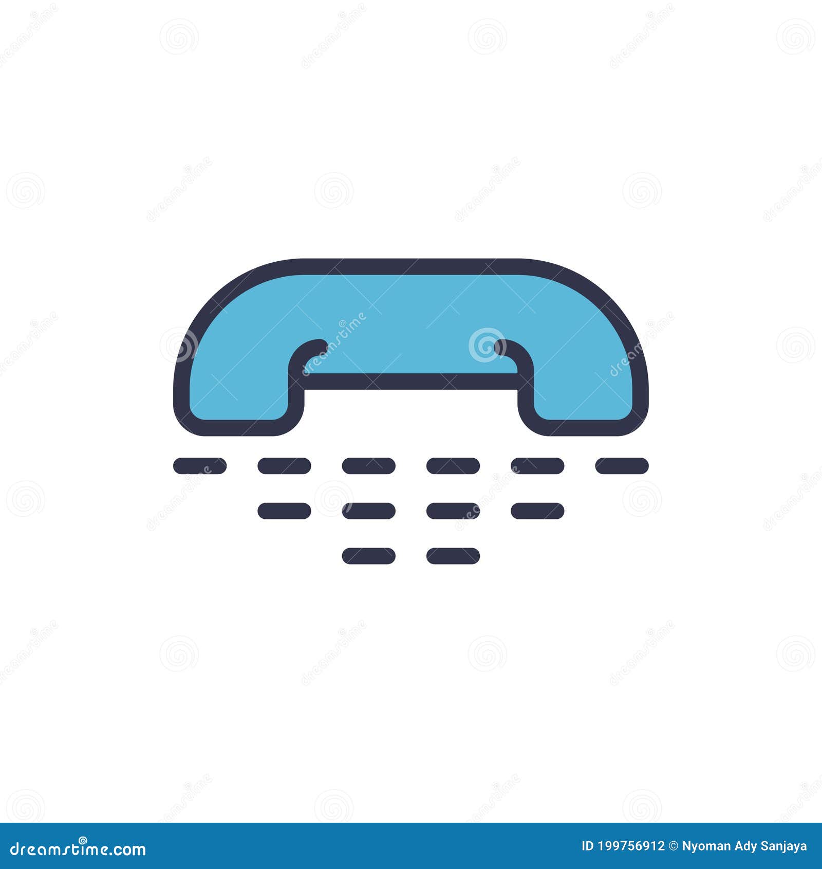 Text Telephone Vector Icon Symbol Isolated on White Background Stock ...