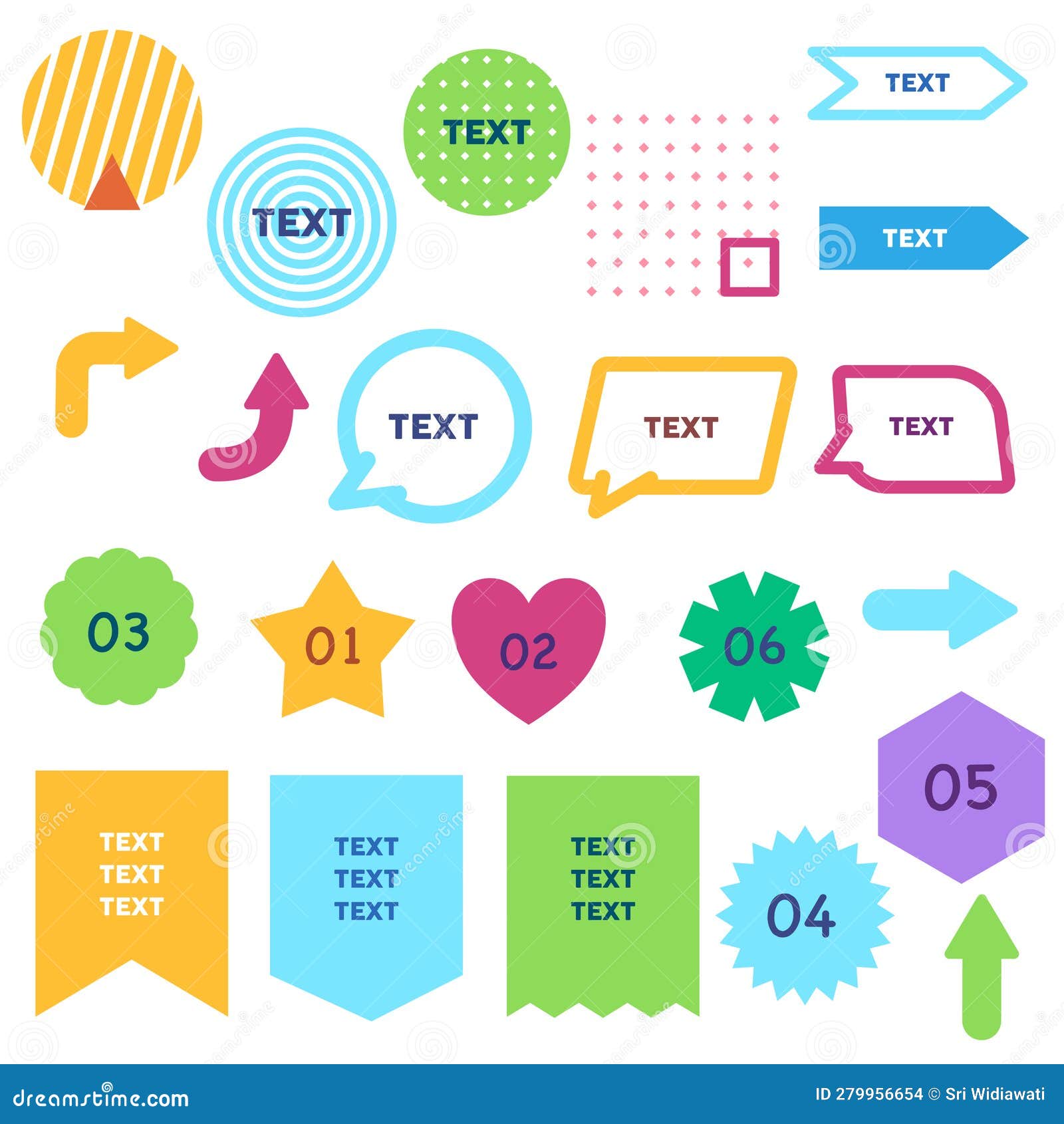 Text Template Dialogue Speech Bubble Conversation and Shape Text ...