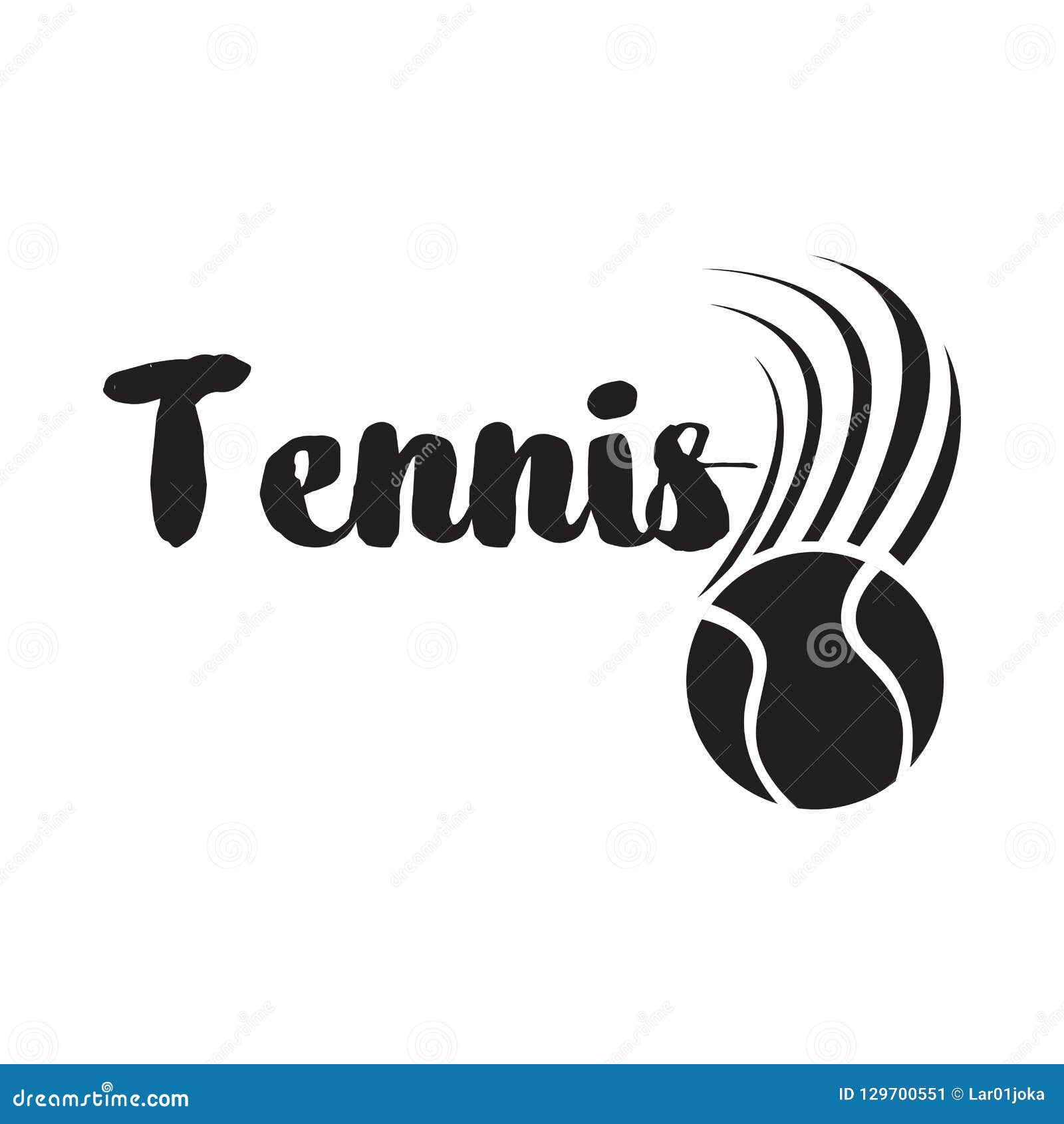 Text with a tennis ball stock vector. Illustration of lifestyle - 129700551