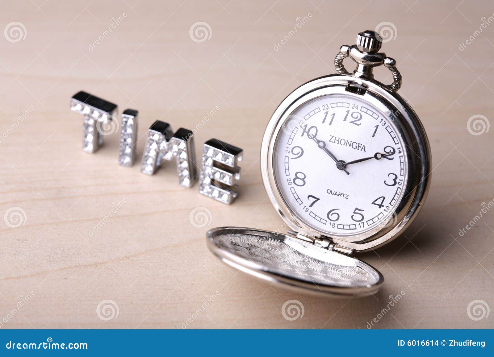 Text of Time with Pocket Watch Stock Photo - Image of elegant, classic ...