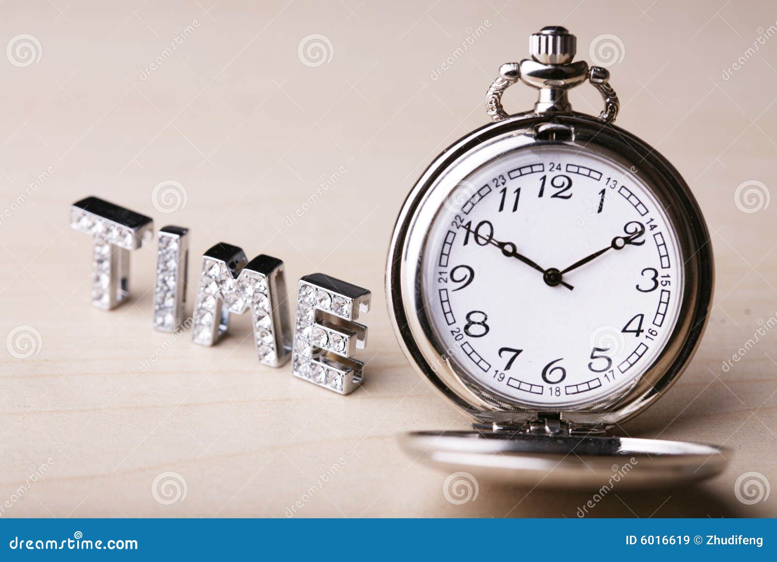 Text of Time with Pocket Watch Stock Image - Image of minute, white ...