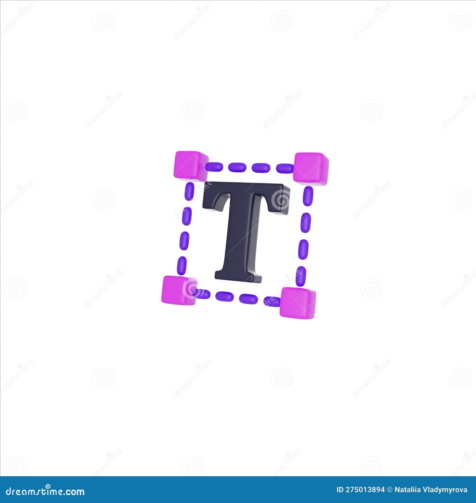 Text Tool icon 3D stock illustration. Illustration of designer - 275013894