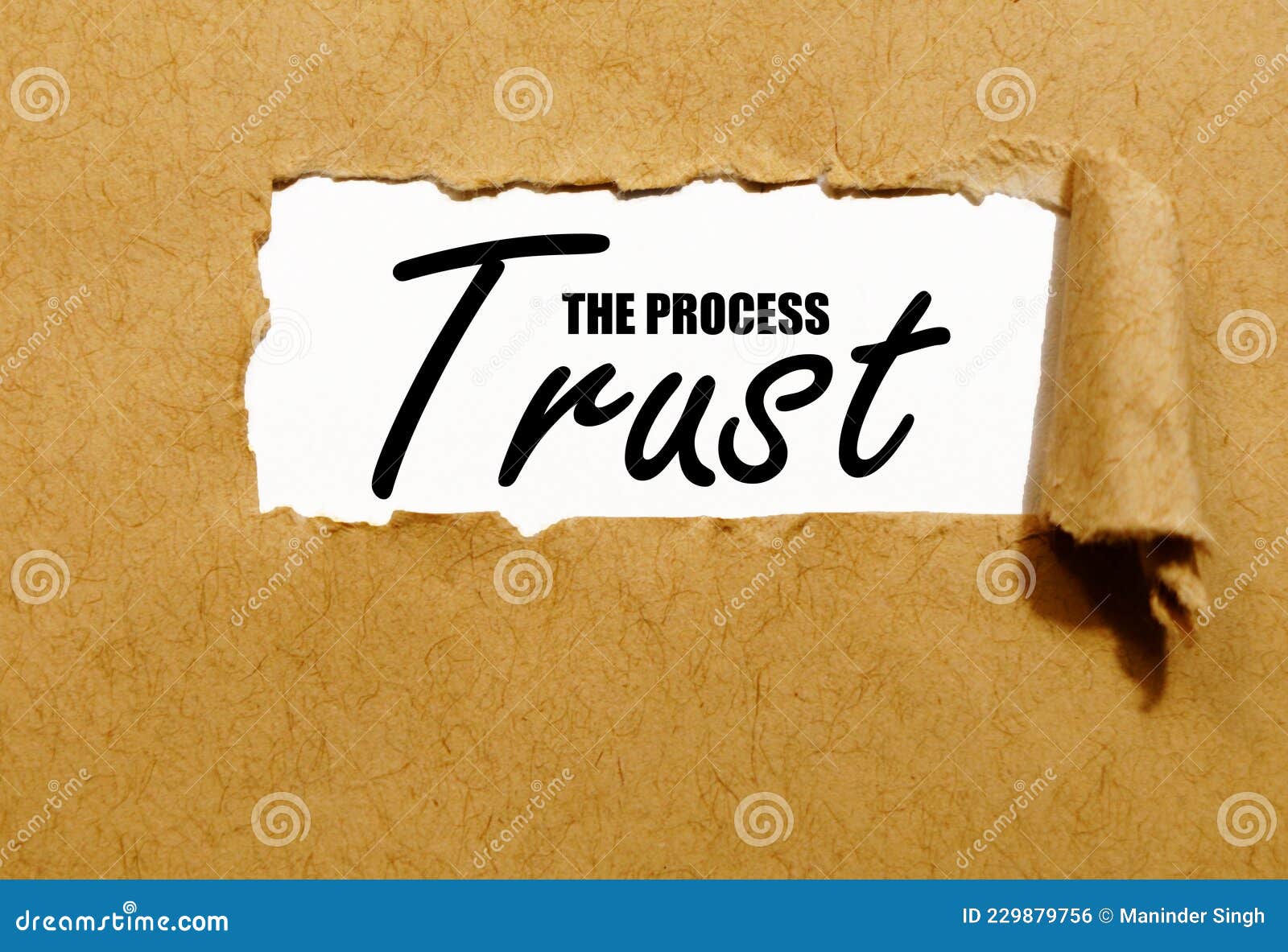 Trust the process concept. stock photo. Image of happy - 229879756