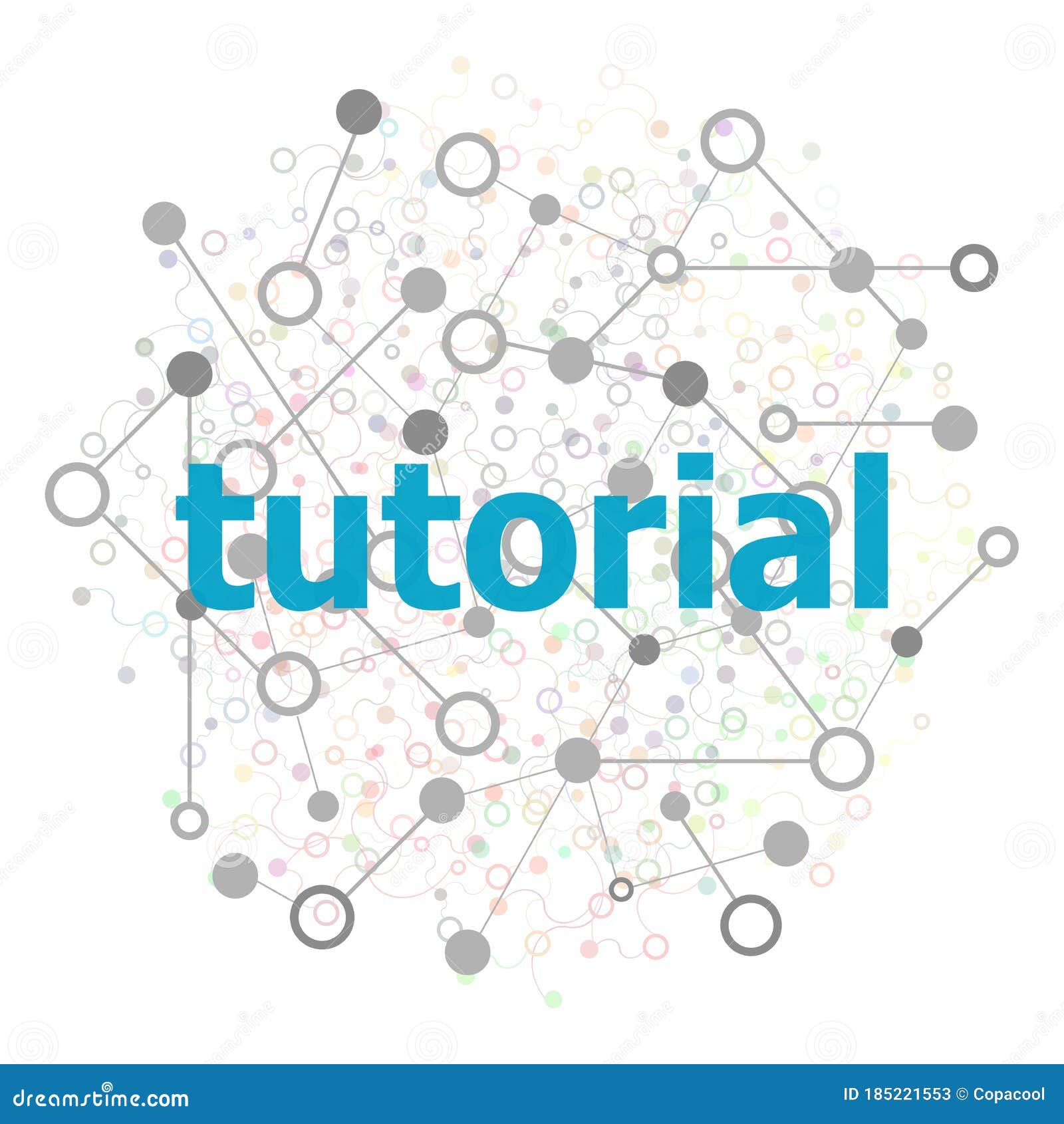 Text Tutorial. Education Concept Stock Illustration - Illustration of ...