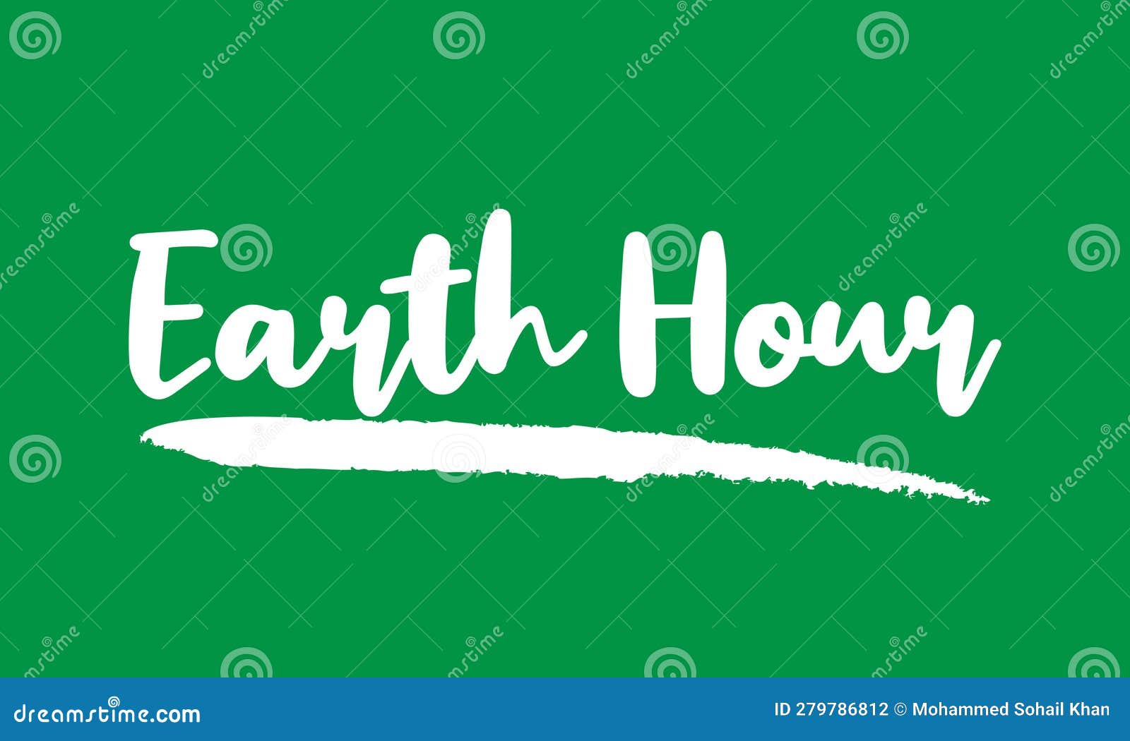 Earth Hour Text Typography Stylish Lettering Phrase Vector Design Stock ...