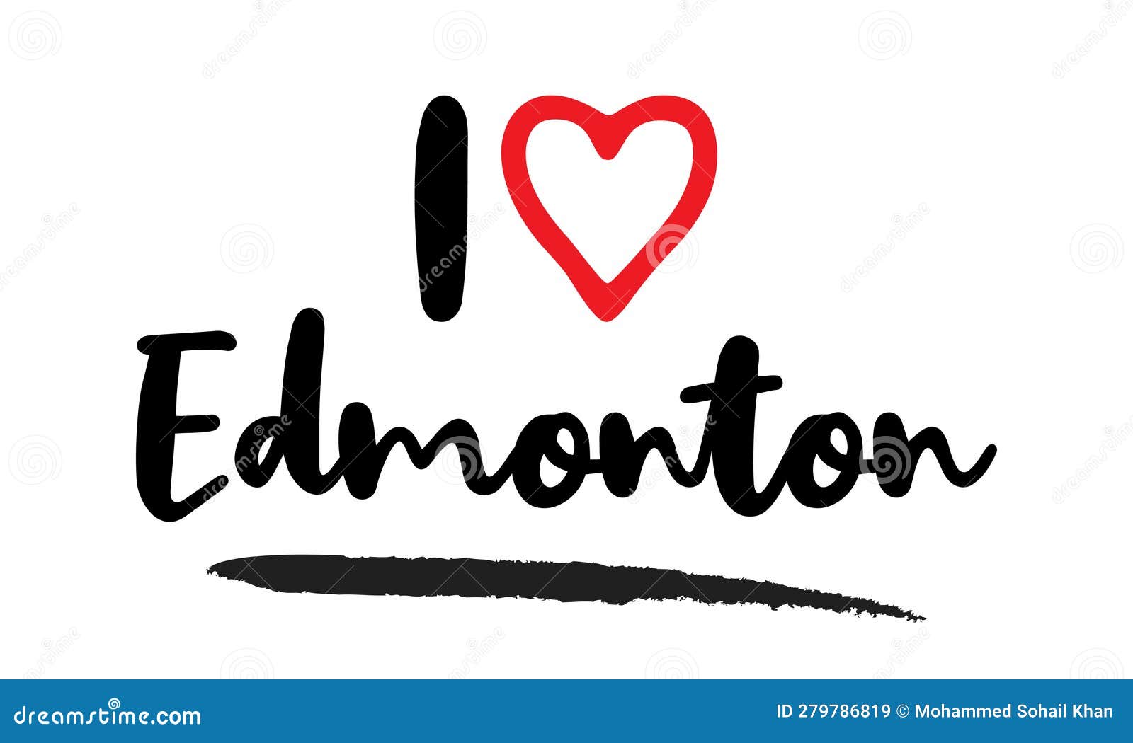 Edmonton Text Typography Stylish Lettering Phrase Vector Design Stock ...