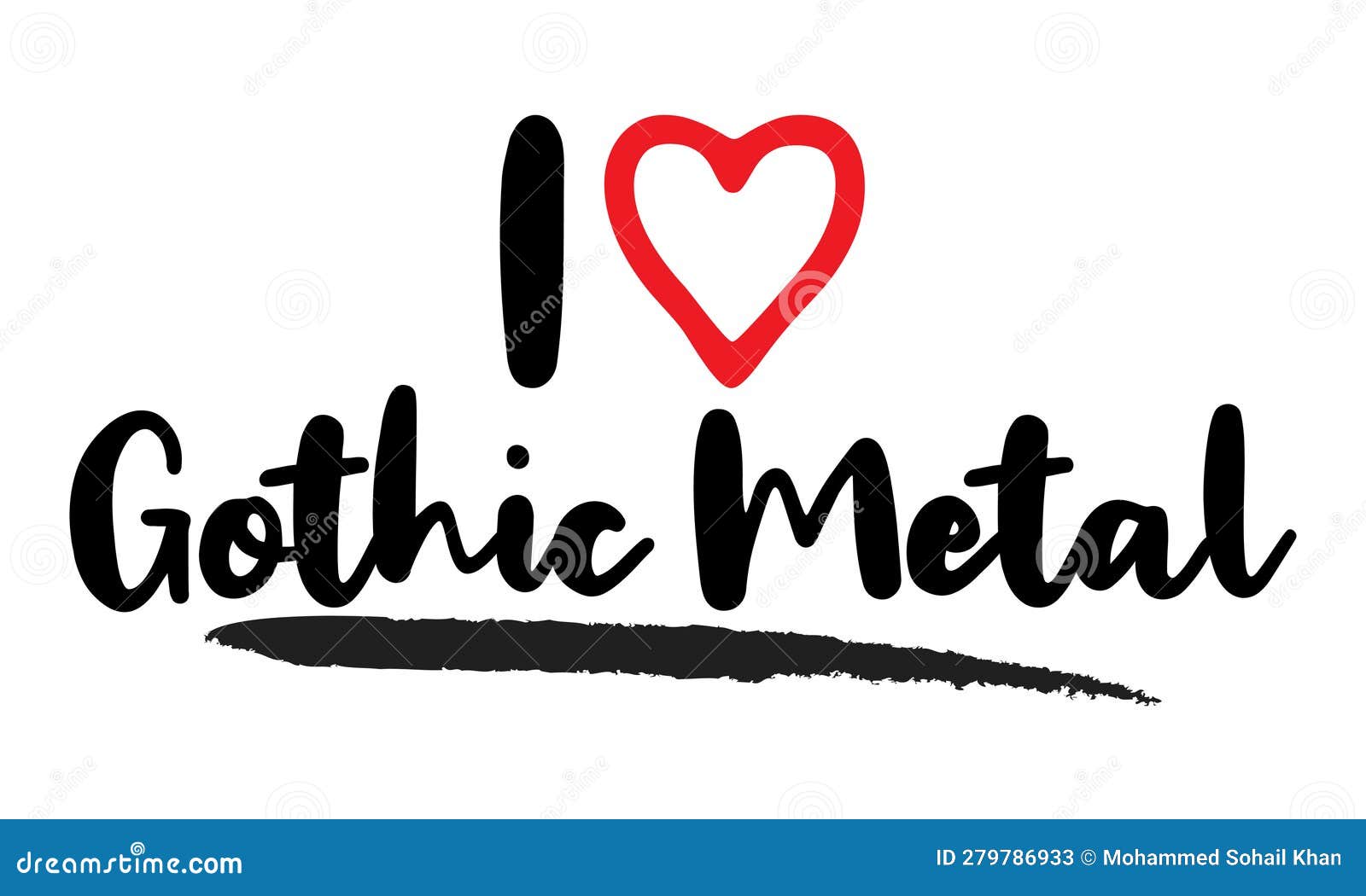 Gothic Metal Text Typography Stylish Lettering Phrase Vector Design ...