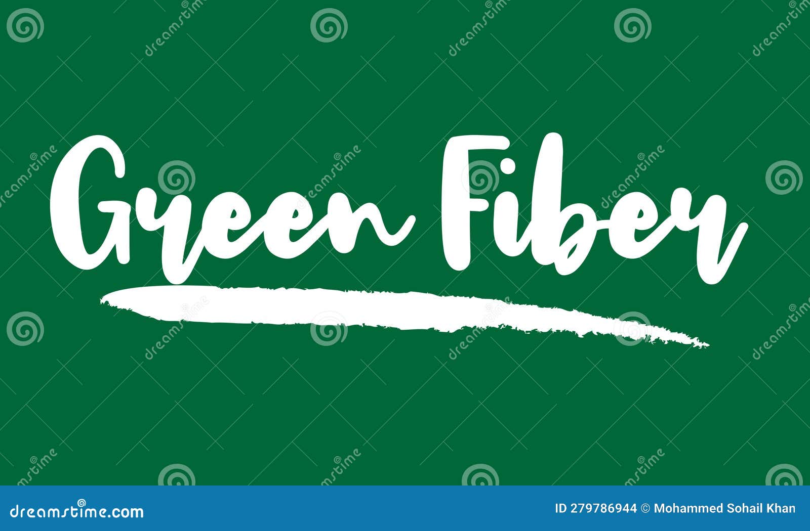 Green Fiber Text Typography Stylish Lettering Phrase Vector Design ...