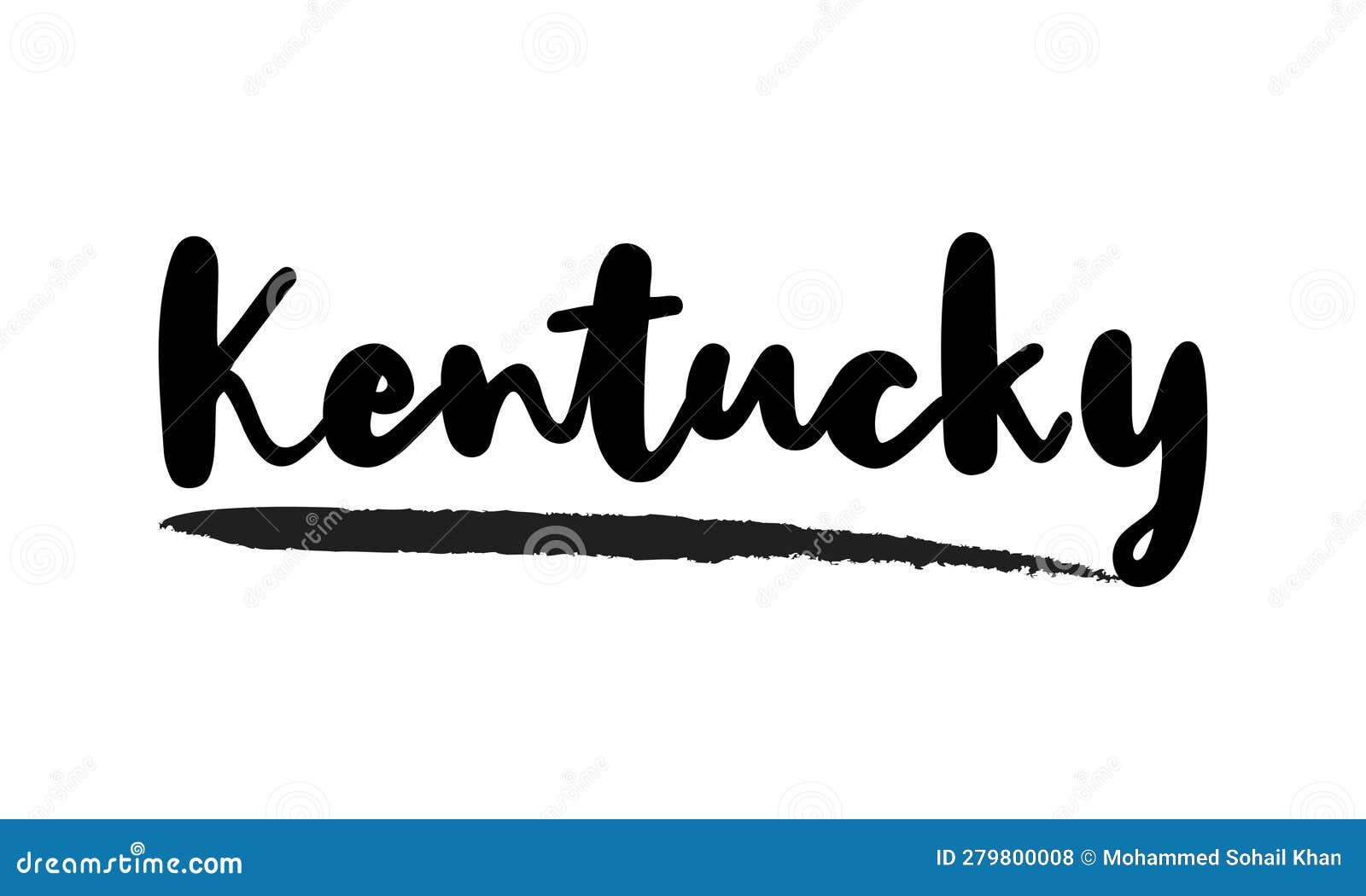 Kentucky Text Typography Stylish Lettering Phrase Vector Design Stock ...