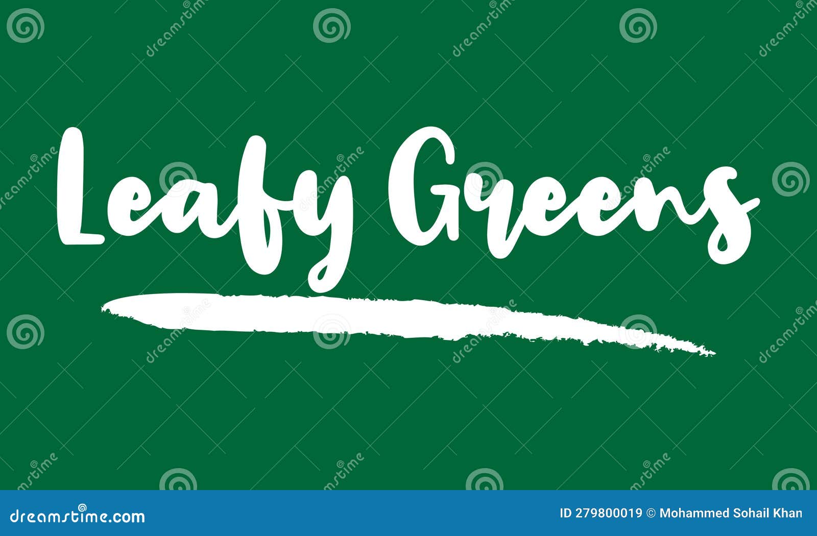 Leafy Greens Text Typography Stylish Lettering Phrase Vector Design ...