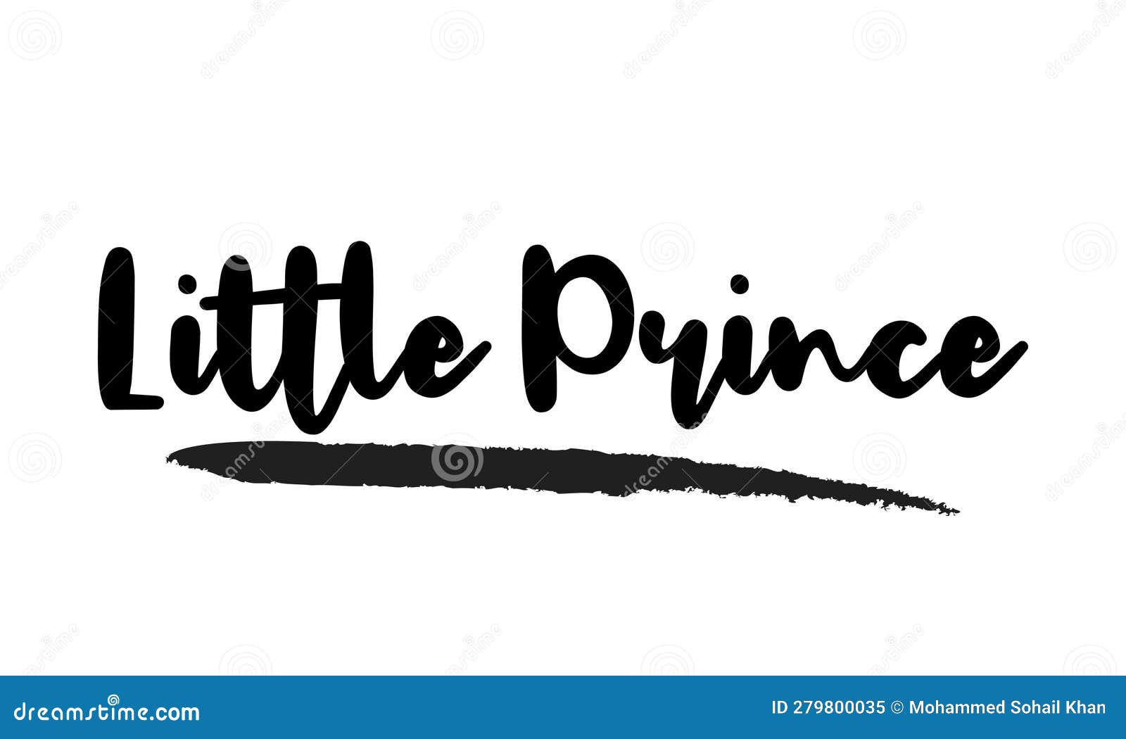 Little Prince Text Typography Stylish Lettering Phrase Vector Design ...
