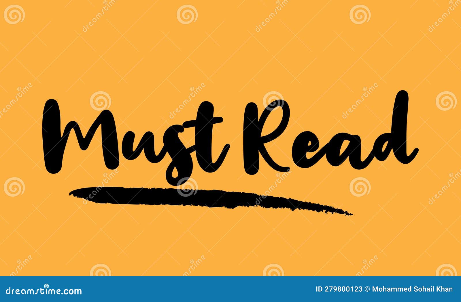 Must Read Text Typography Stylish Lettering Phrase Vector Design Stock ...