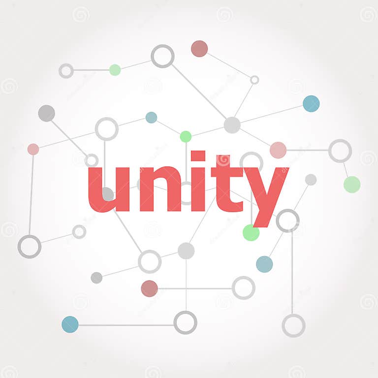 Text Unity. Social concept stock illustration. Illustration of click ...