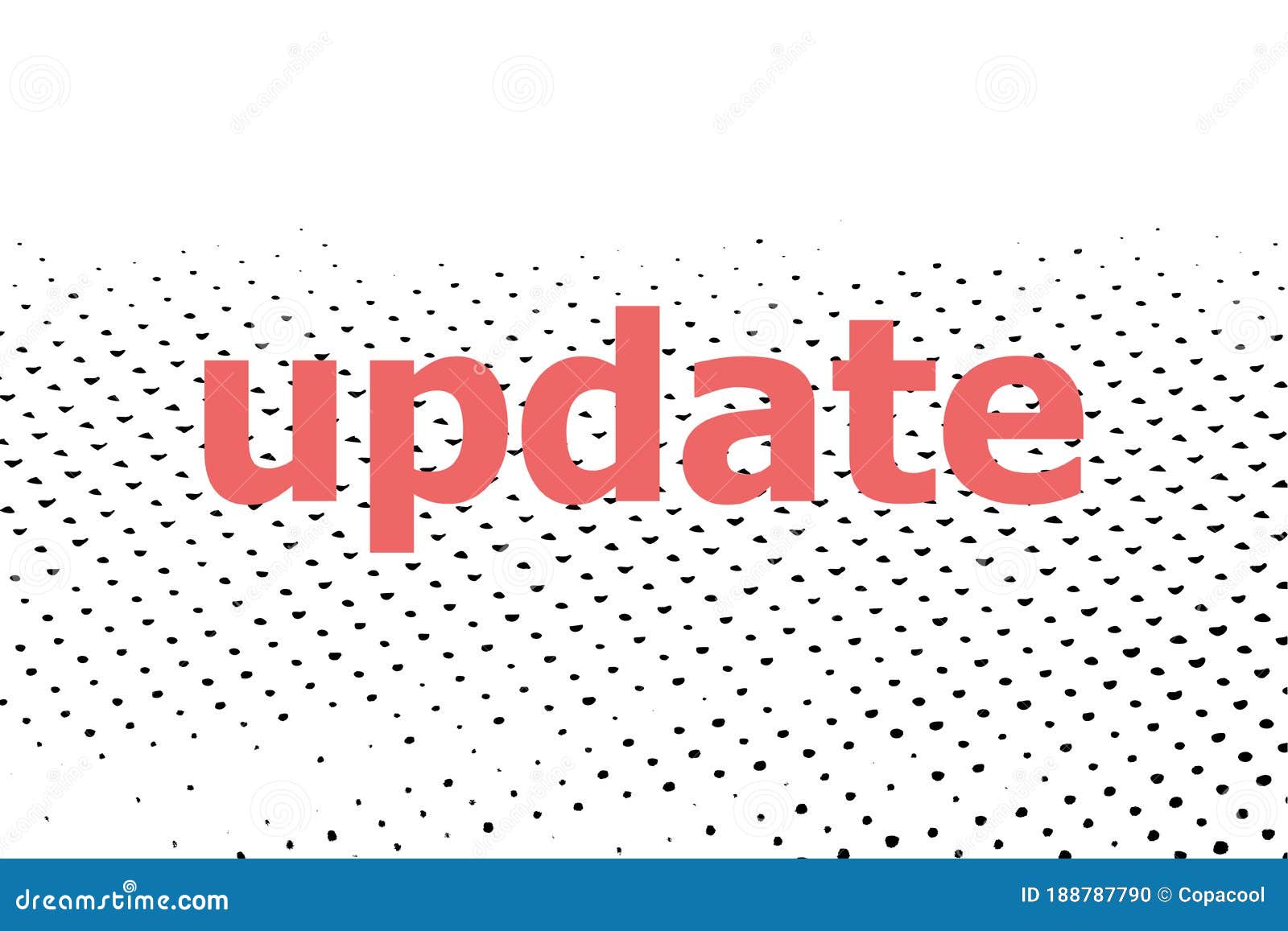 Text Update. Web Design Concept . Halftone Dots Stock Illustration ...