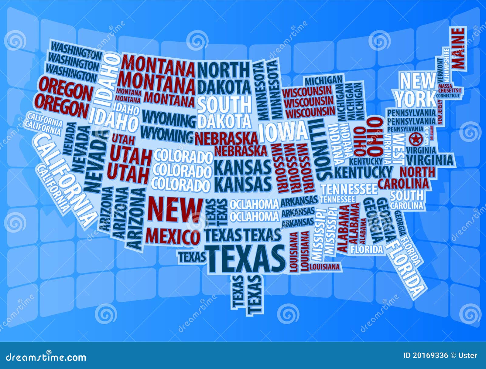 Text USA map stock vector. Illustration of marketing - 20169336