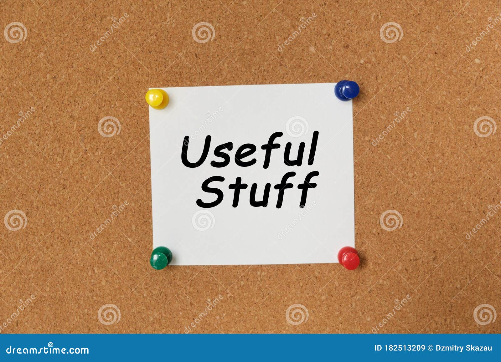 Text Useful Stuff Written on a Sticker Stock Image - Image of sticky ...