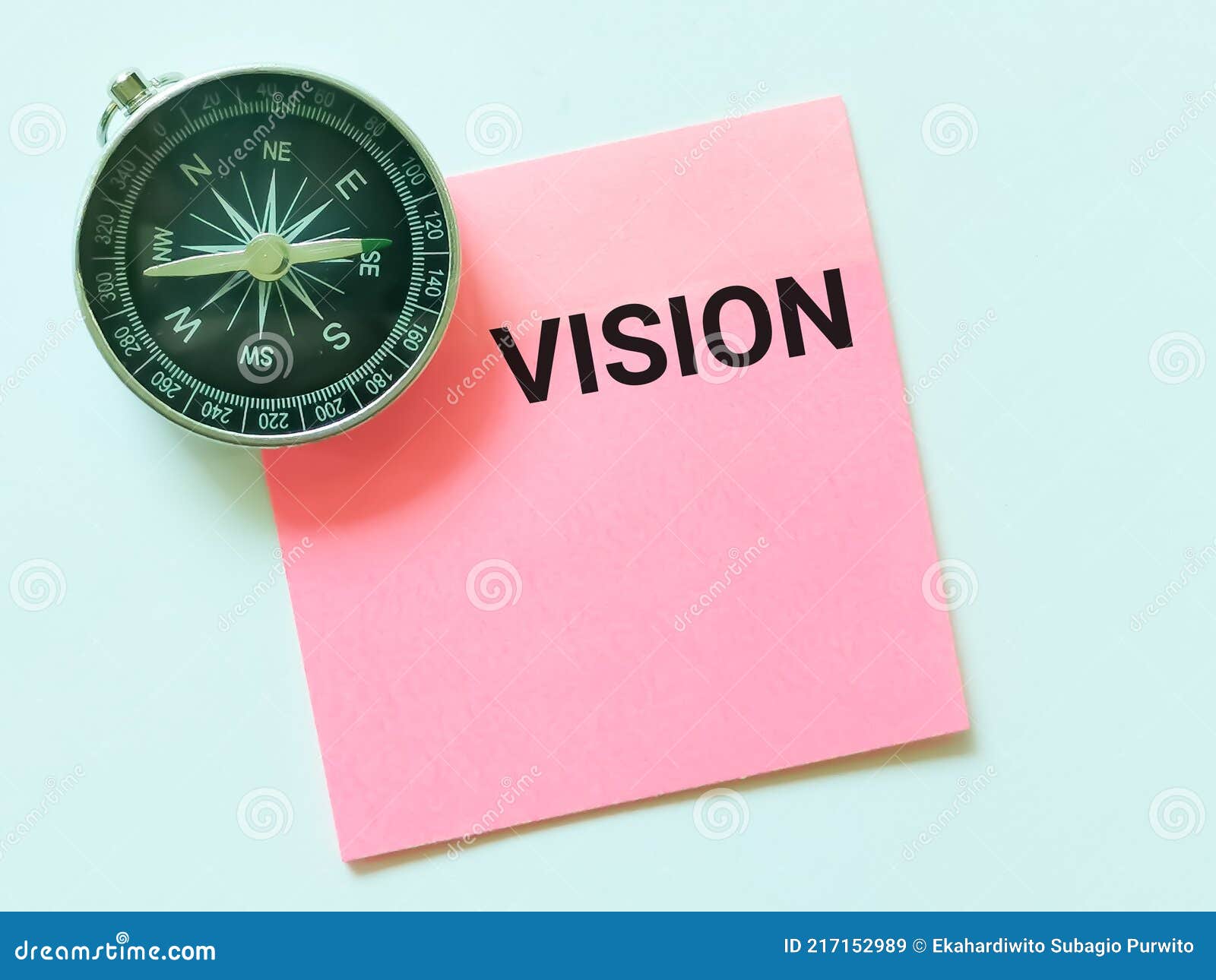 Text VISION Written on Sticky Note Stock Image - Image of guidance ...