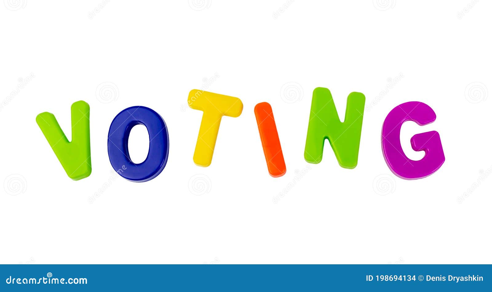 Text VOTING on a White Background Stock Photo - Image of background ...