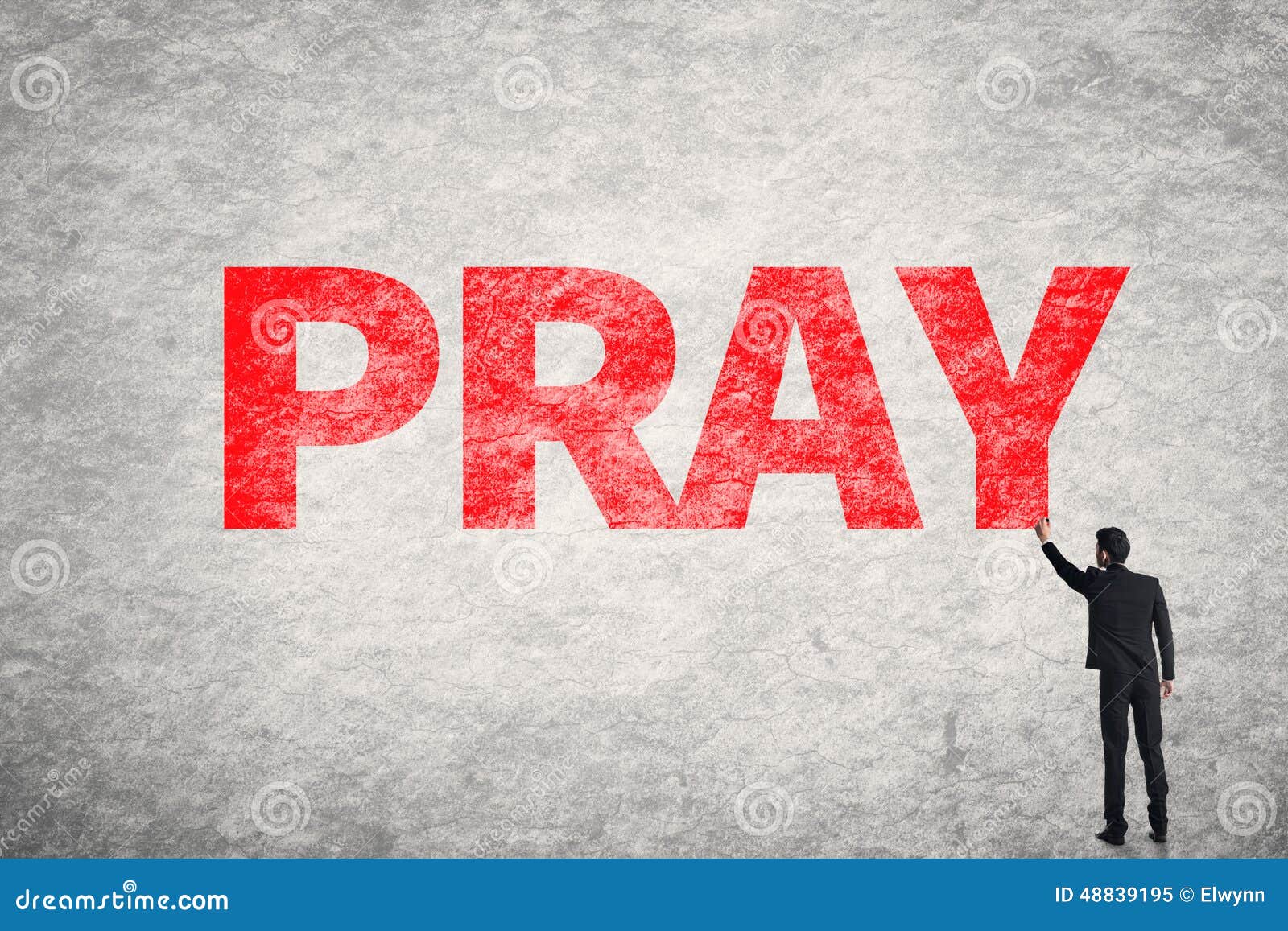 Text on wall, Pray stock image. Image of believe, holy - 48839195