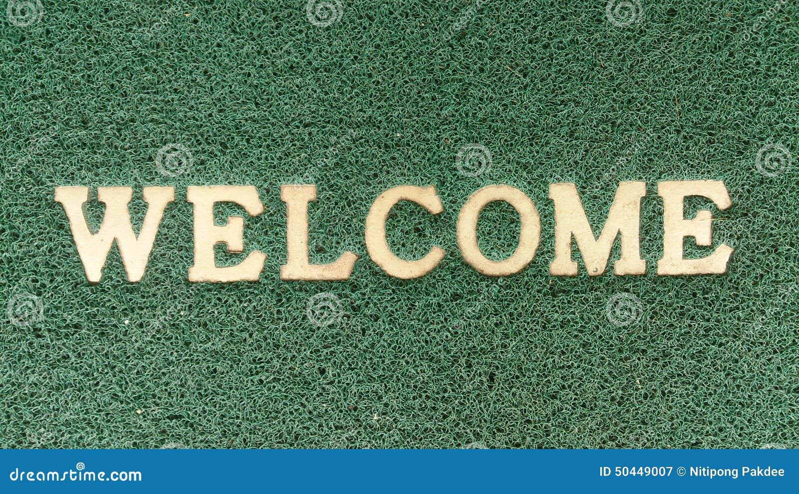 Text Welcome On Green Backgrounds Texture Royalty-Free Stock ...