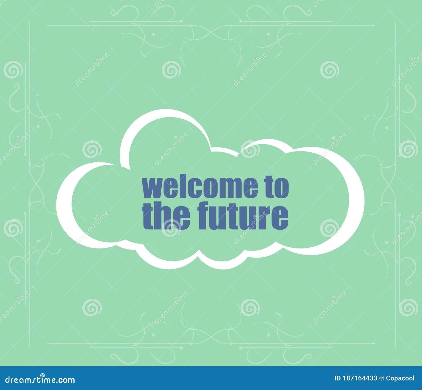 Text Welcome To the Future. Business Concept . Word Cloud Stock ...