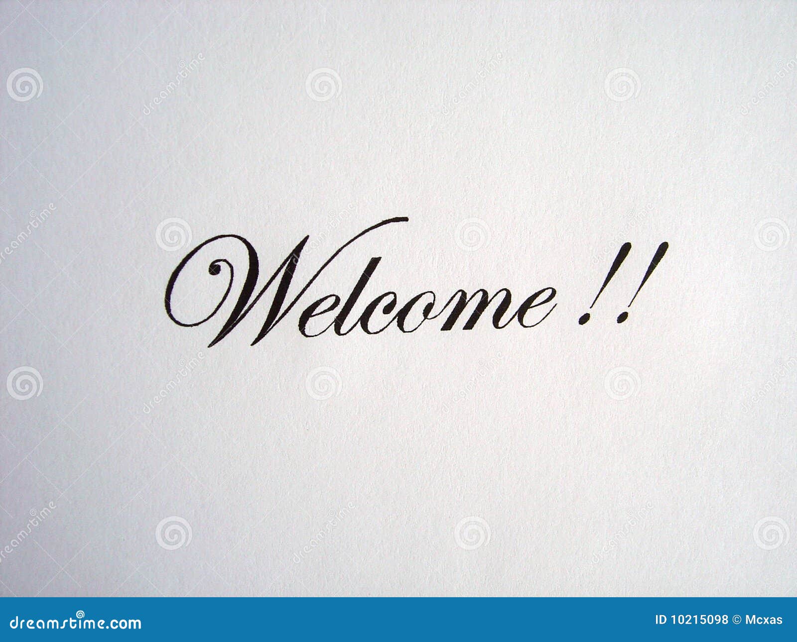 Text Welcome Written Royalty Free Stock Photos - Image: 10215098