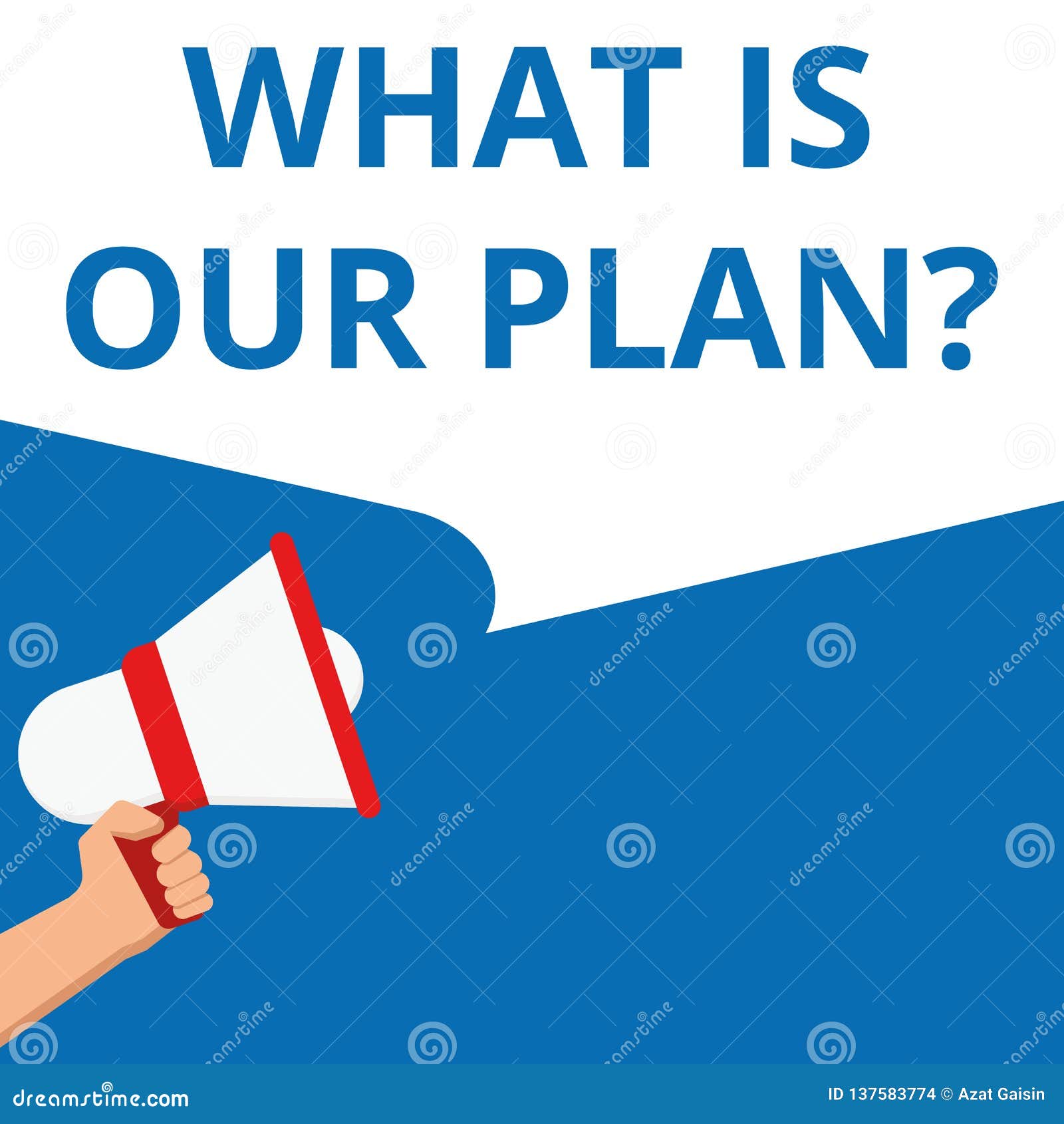 Text What is Our Plan Question Stock Illustration - Illustration of ...