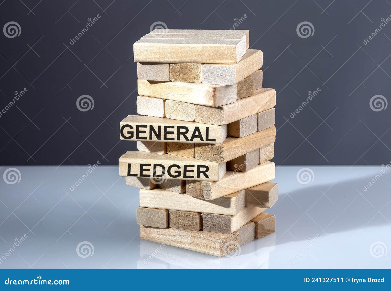 GENERAL LEDGER Text On The Paper Sheet With Chart,color Paper And ...