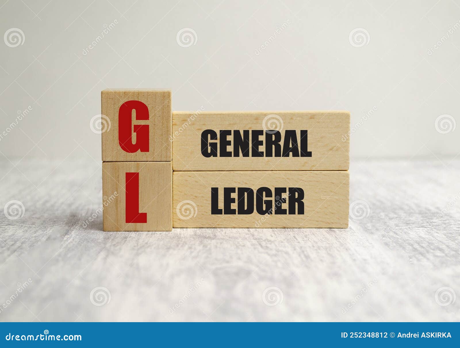 The Text on the Wooden Blocks GENERAL LEDGER Stock Photo - Image of ...