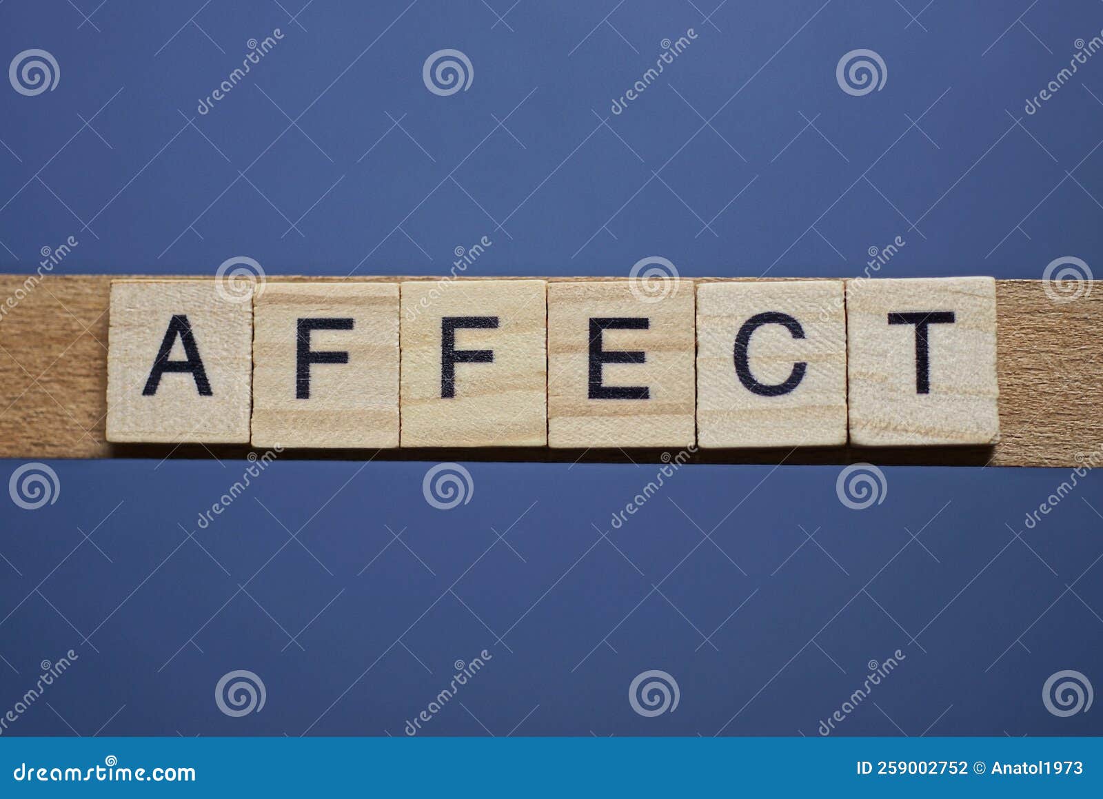 Text the Word Affect from Brown Wooden Small Letters Stock Photo ...