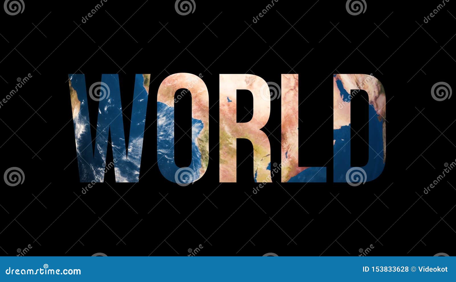 Text World Turning Earth Globe Stock Footage - Video of creation ...
