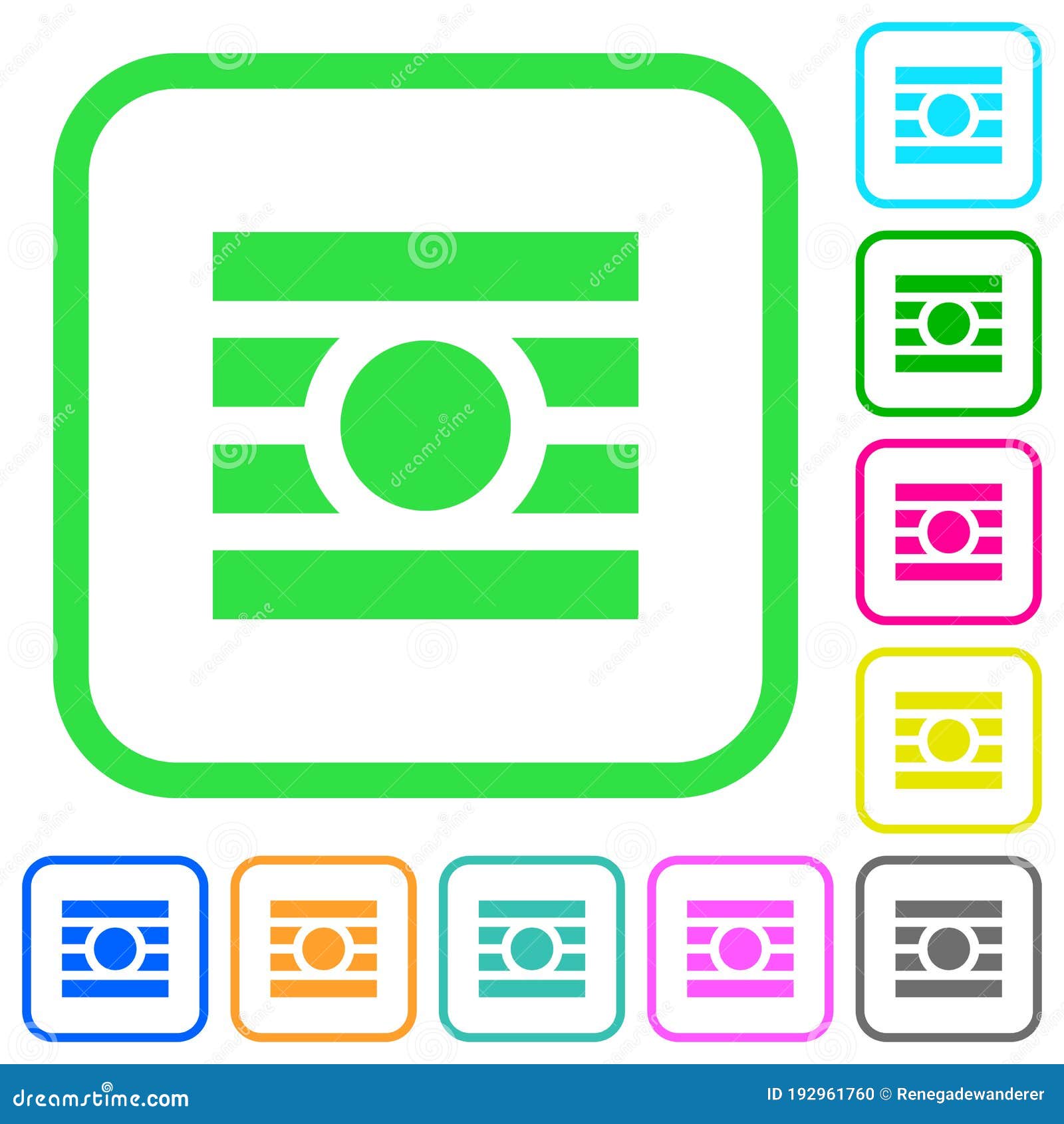 Text Wrap Around Objects Vivid Colored Flat Icons Icons Stock Vector ...