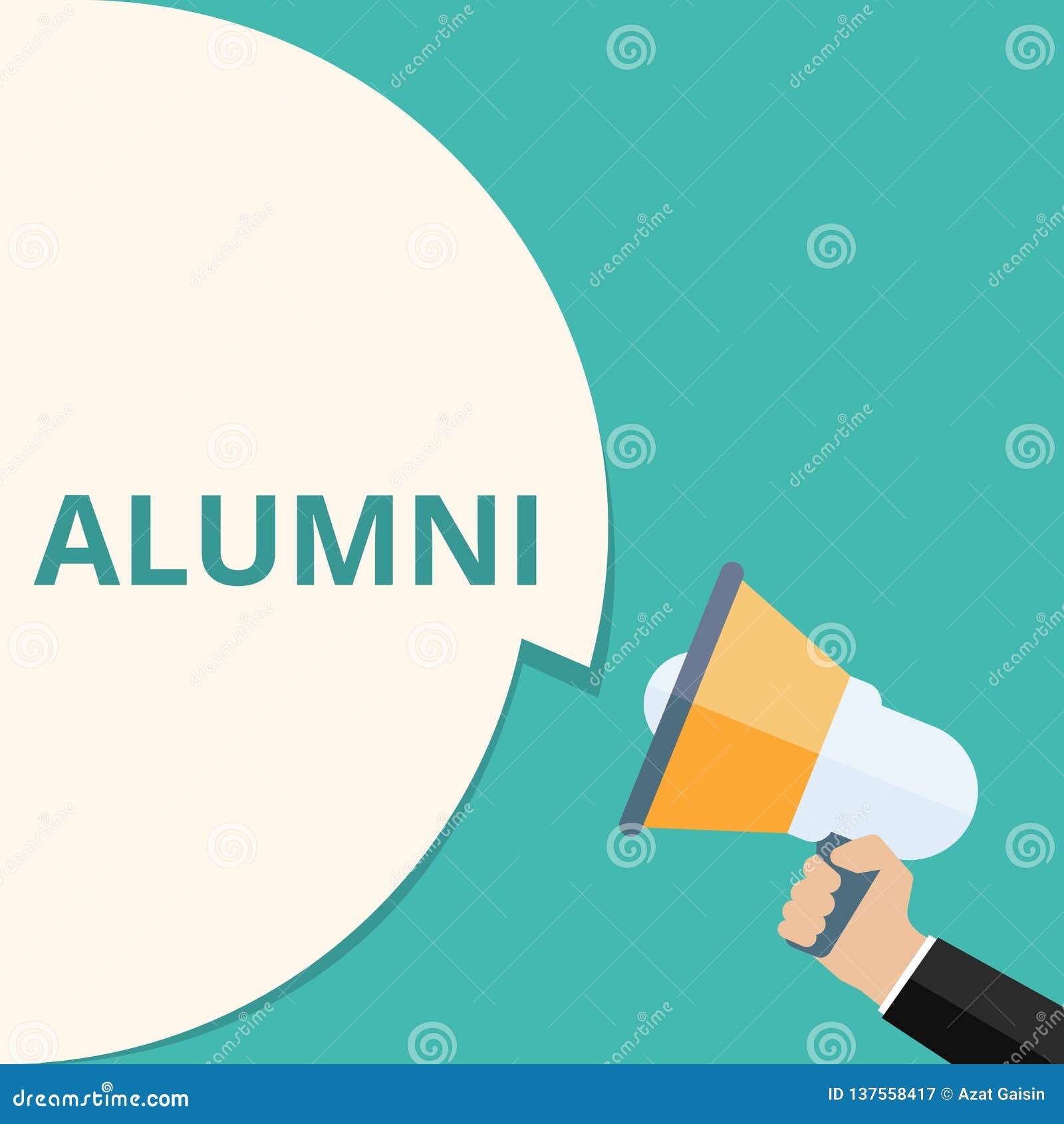 Text writing Alumni stock illustration. Illustration of celebration ...