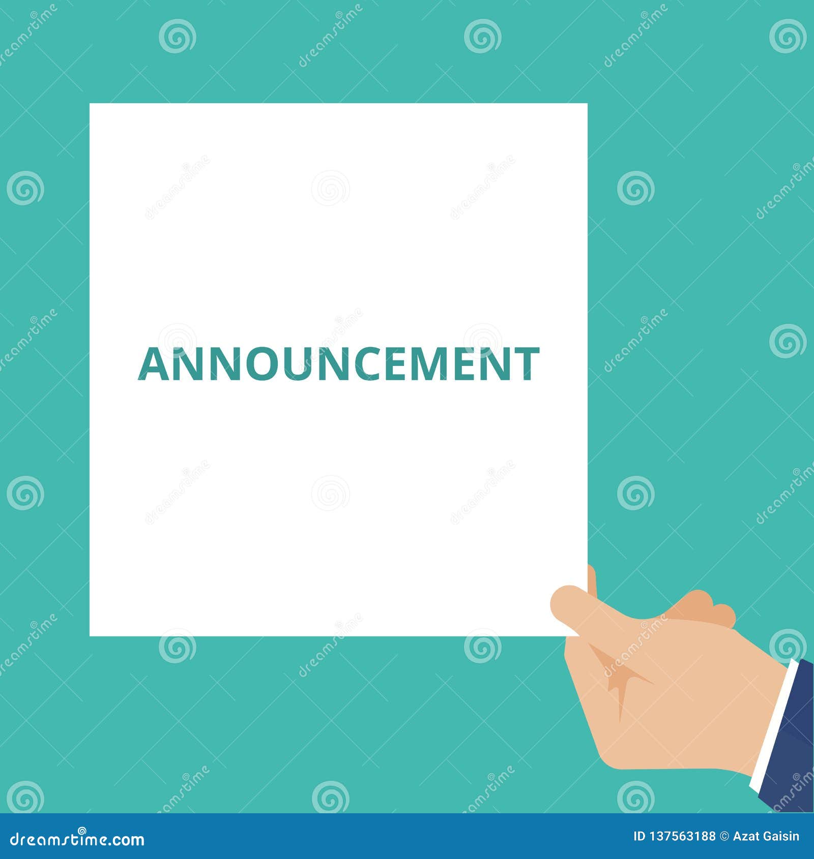 Text writing Announcement stock illustration. Illustration of acoustic ...