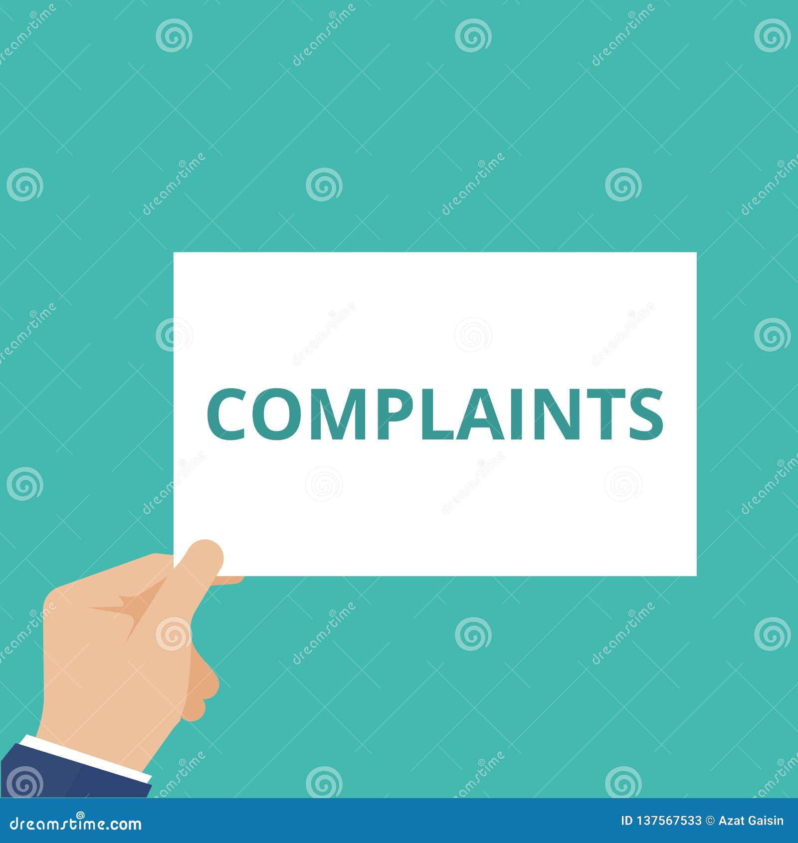 Text writing Complaints stock illustration. Illustration of company ...