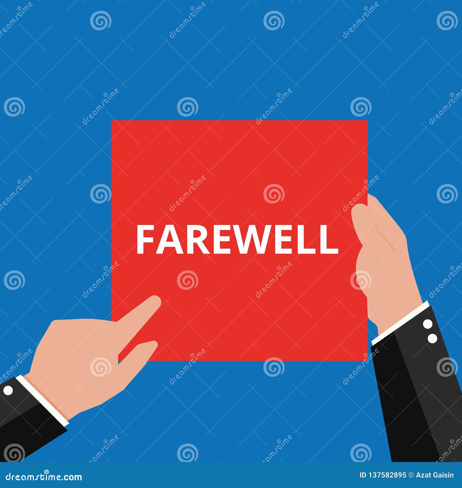 Text writing Farewell stock illustration. Illustration of breakup ...