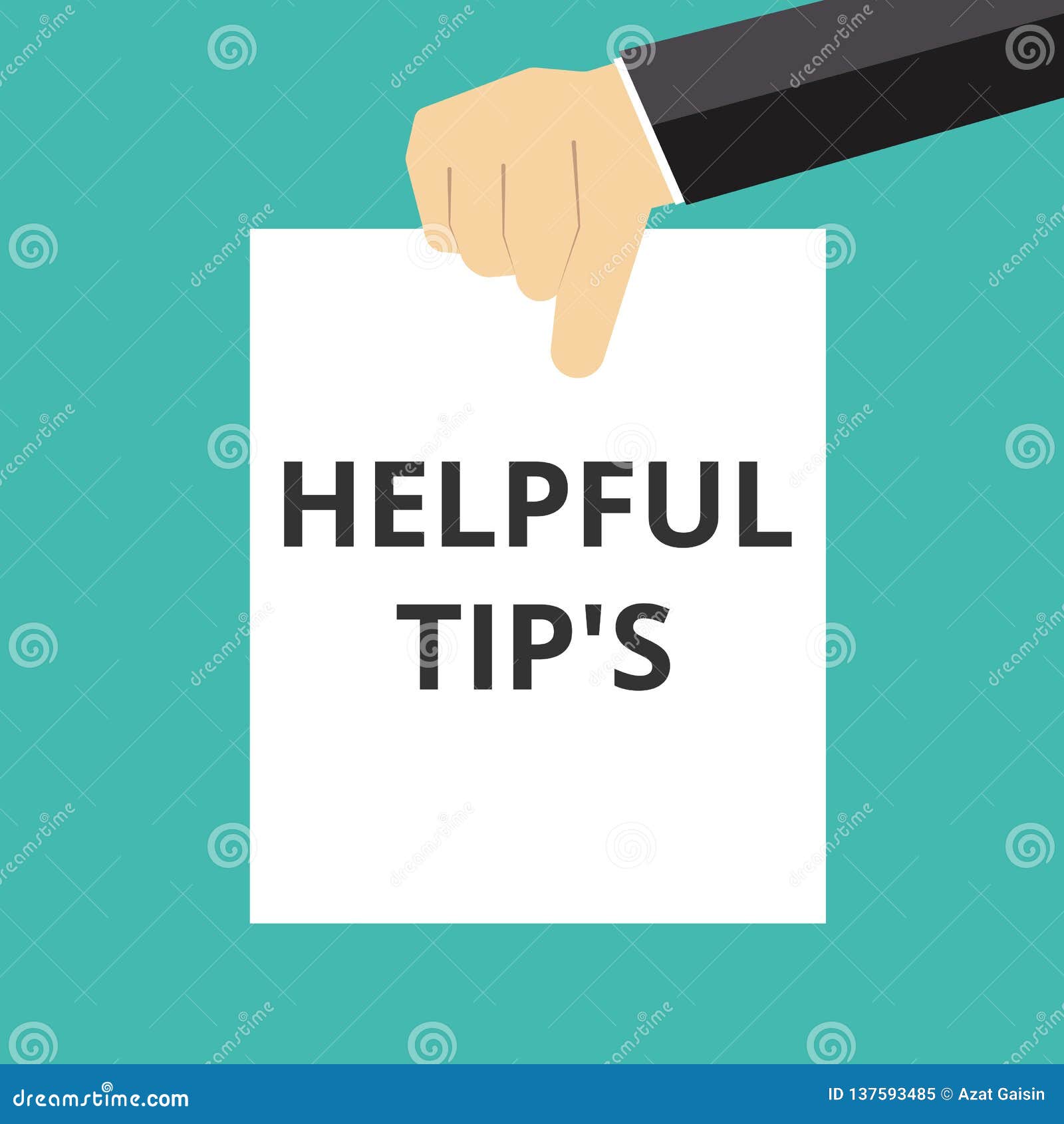 Text Writing Helpful Tip S is Stock Illustration - Illustration of ...