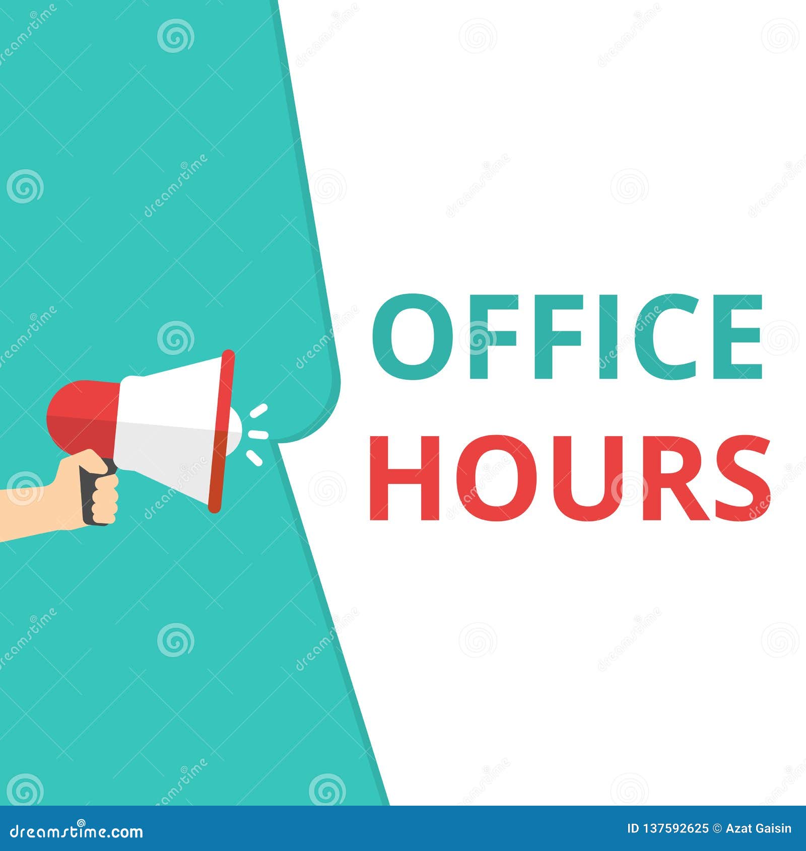 Office Hours Cartoon Vector | CartoonDealer.com #35551249