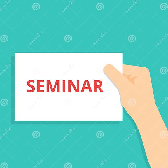 Text writing Seminar stock illustration. Illustration of conference ...