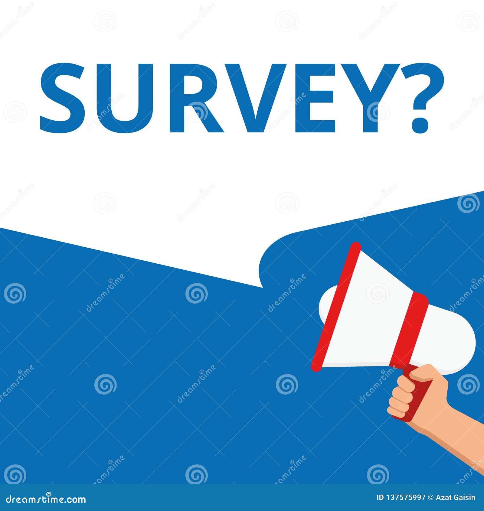 Text Writing SURVEY Question Stock Illustration - Illustration of ...