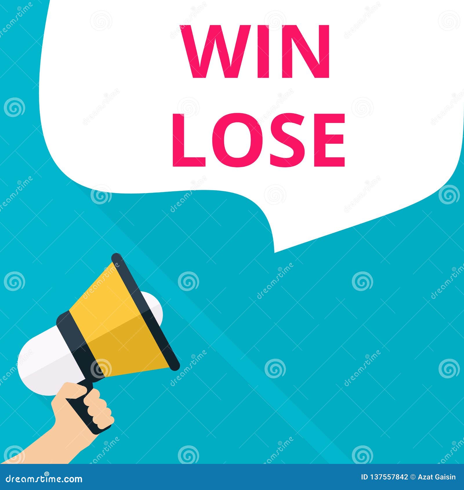 Text writing Win Lose stock illustration. Illustration of change ...