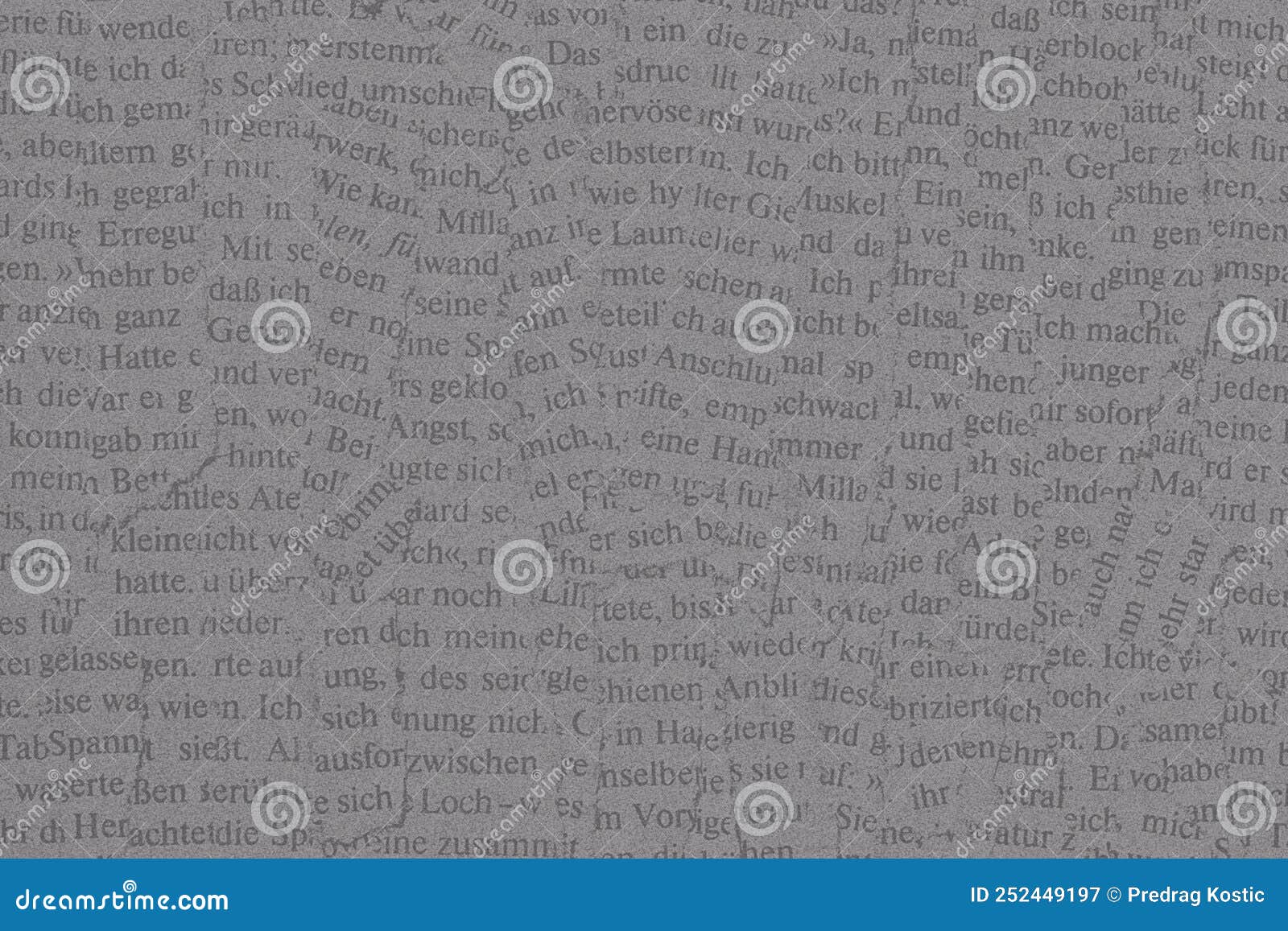 Text Written on Paper in Various Languages Stock Image - Image of ...