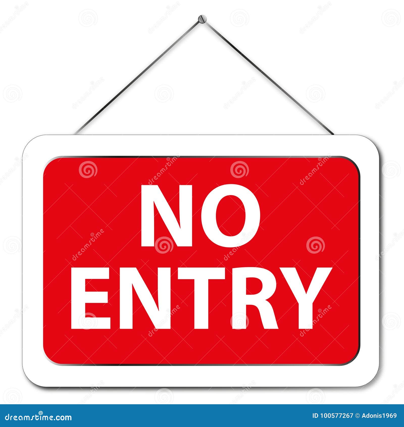 No Entry No Way Stock Image | CartoonDealer.com #159915583