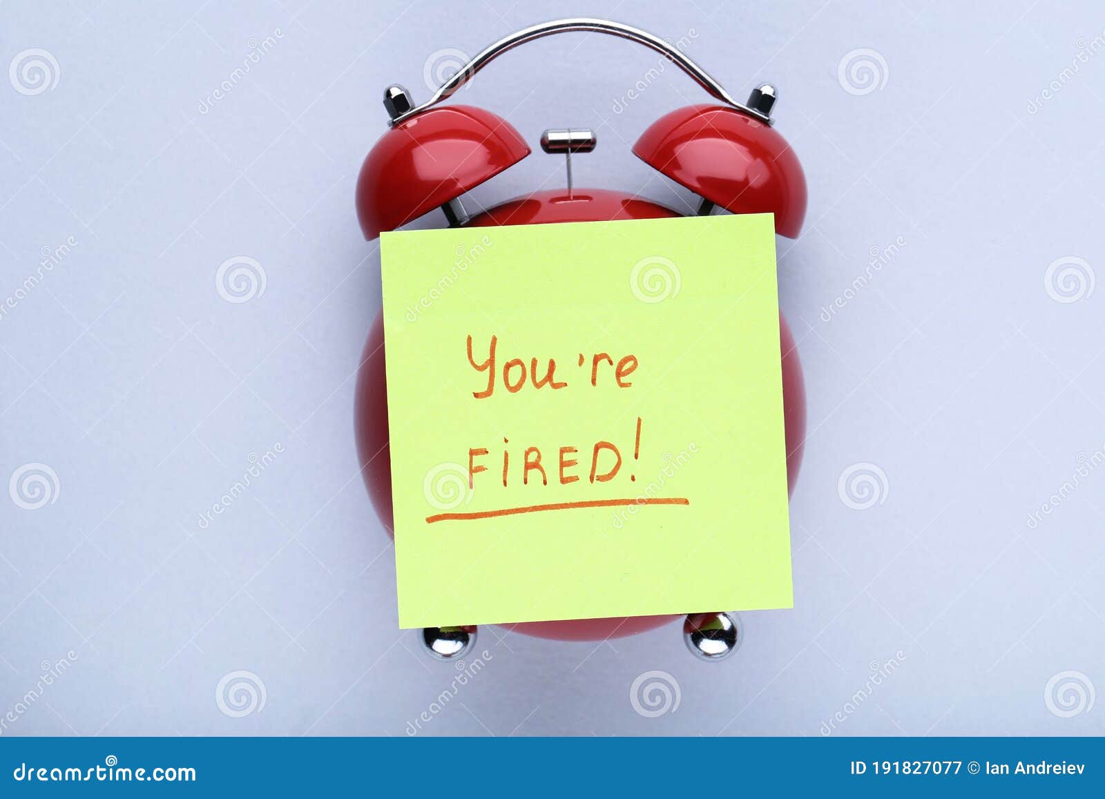 Text You are Fired on Paper Stock Image - Image of notice, businessman ...