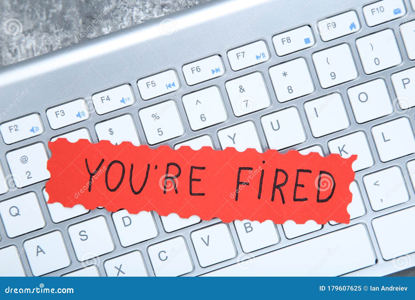 Text You are Fired stock image. Image of communication - 179607625