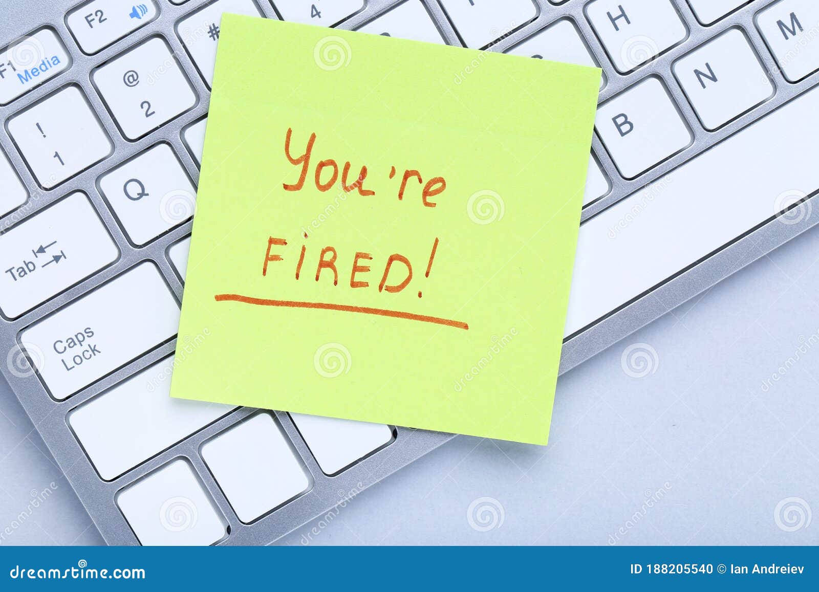 Text You are Fired stock photo. Image of fired, failure - 188205540