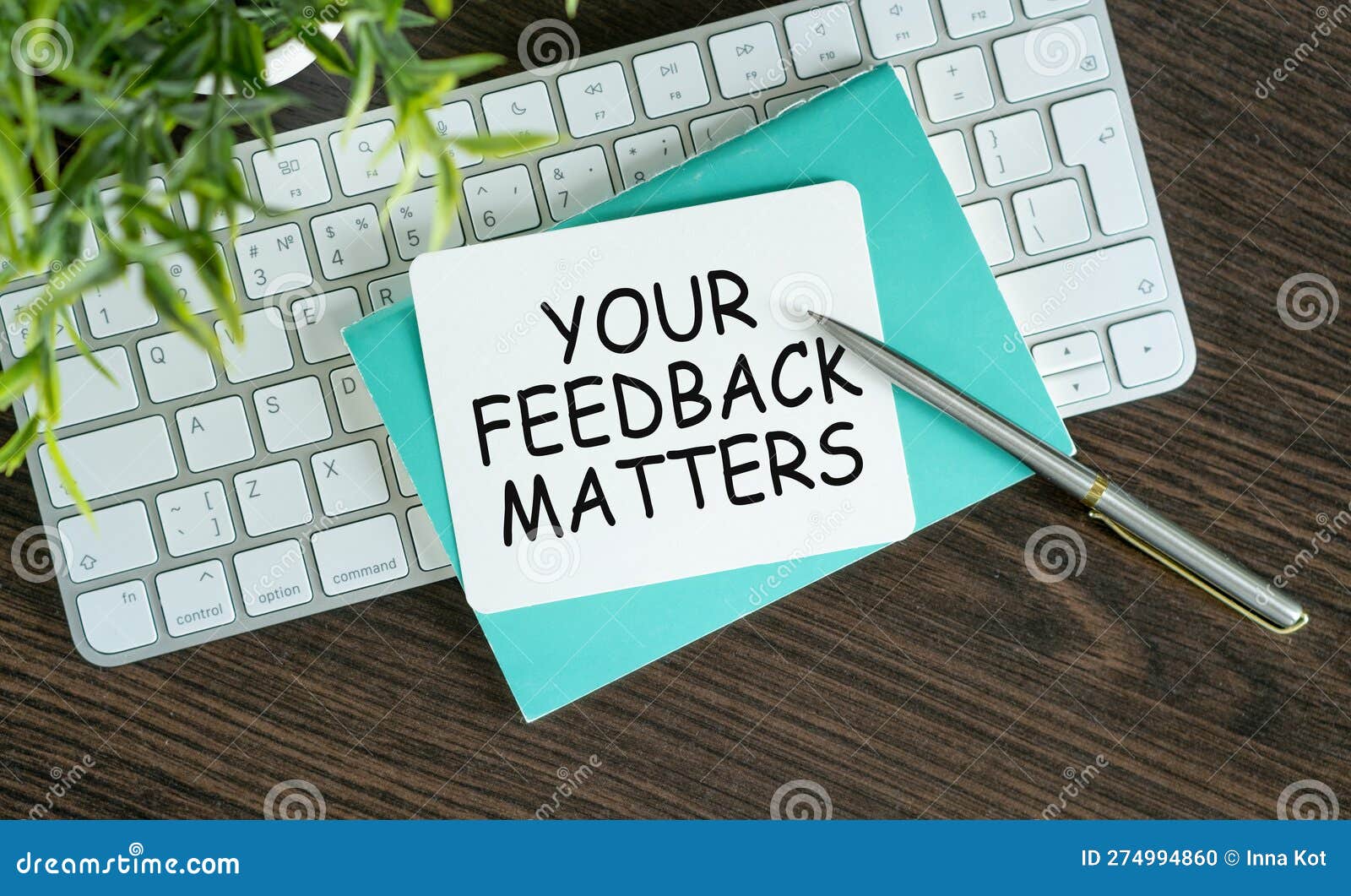 Text Your Feedback Matters on White Paper Background, Business Concept ...