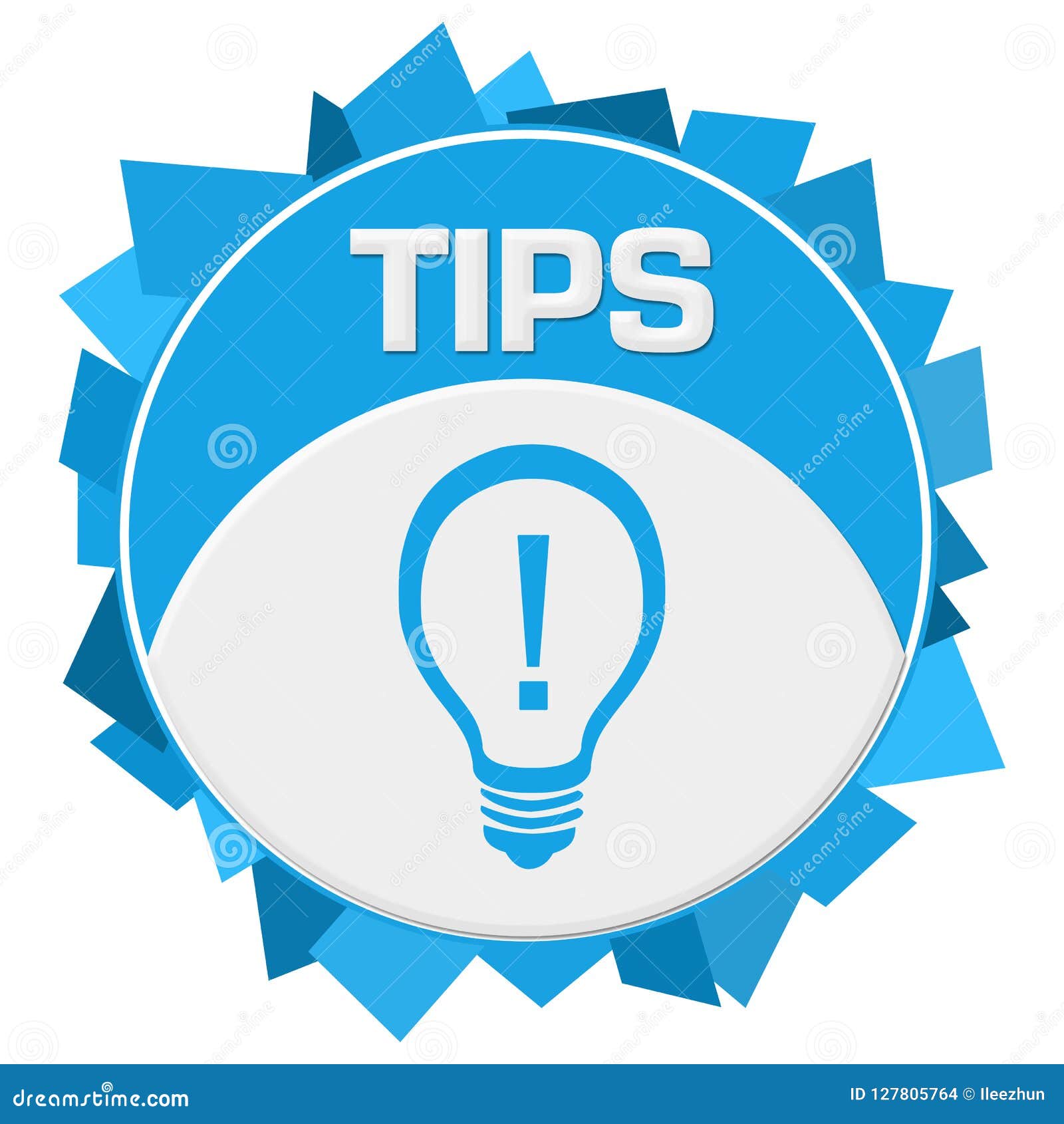 Texte Bleu De Places D'astuces Illustration Stock - Illustration du ...