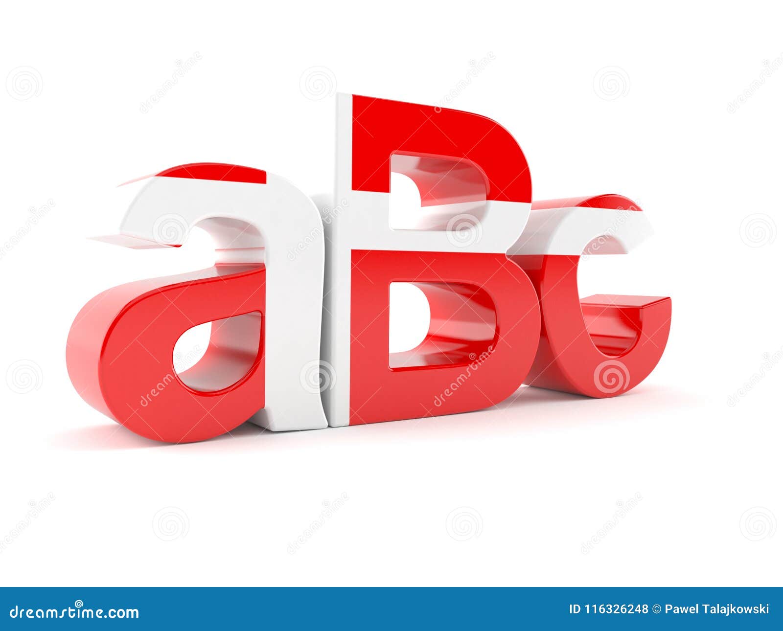 Texte D'ABC Avec Le Drapeau Danois Illustration Stock - Illustration du ...