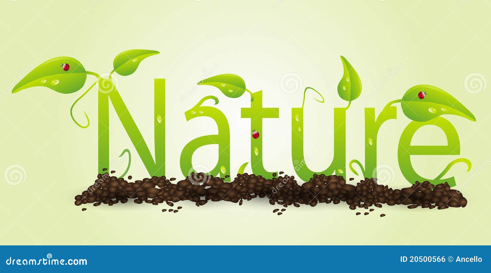 Texte de nature illustration stock. Illustration du ornement - 20500566